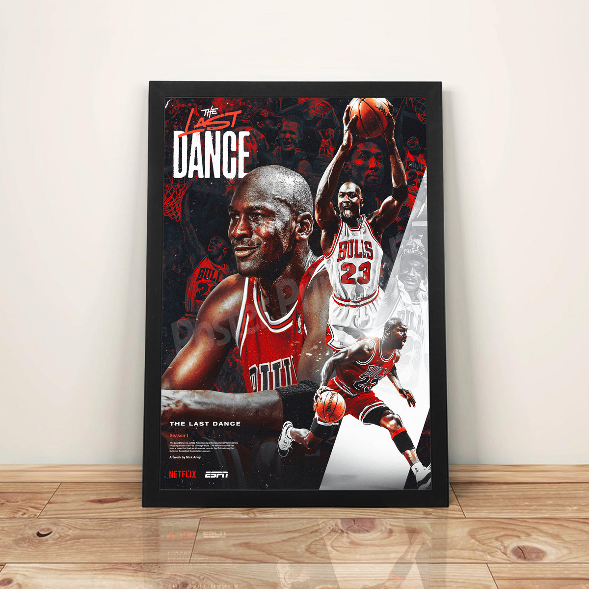 M. Jordan - A3 Framed Digital Art Poster – Poster Prints NZ