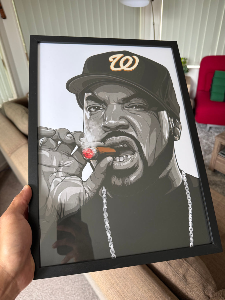 Ice Cube 'Gold Edition' - A3 Framed Art Poster – Poster Prints NZ