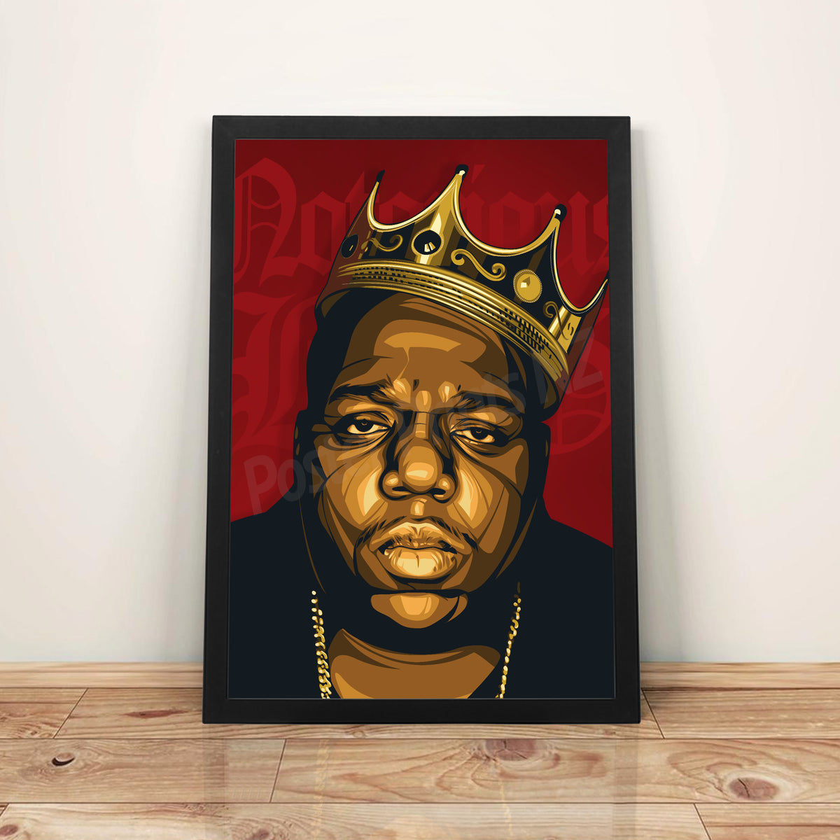 Biggie 'Crown' - A3 Framed Art Poster – Poster Prints NZ