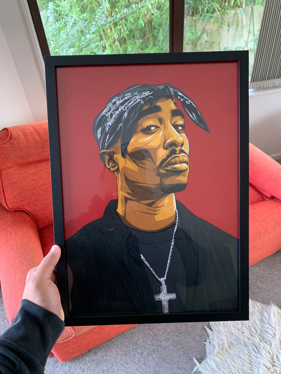 Tupac - A3 Framed Art Poster – Poster Prints NZ